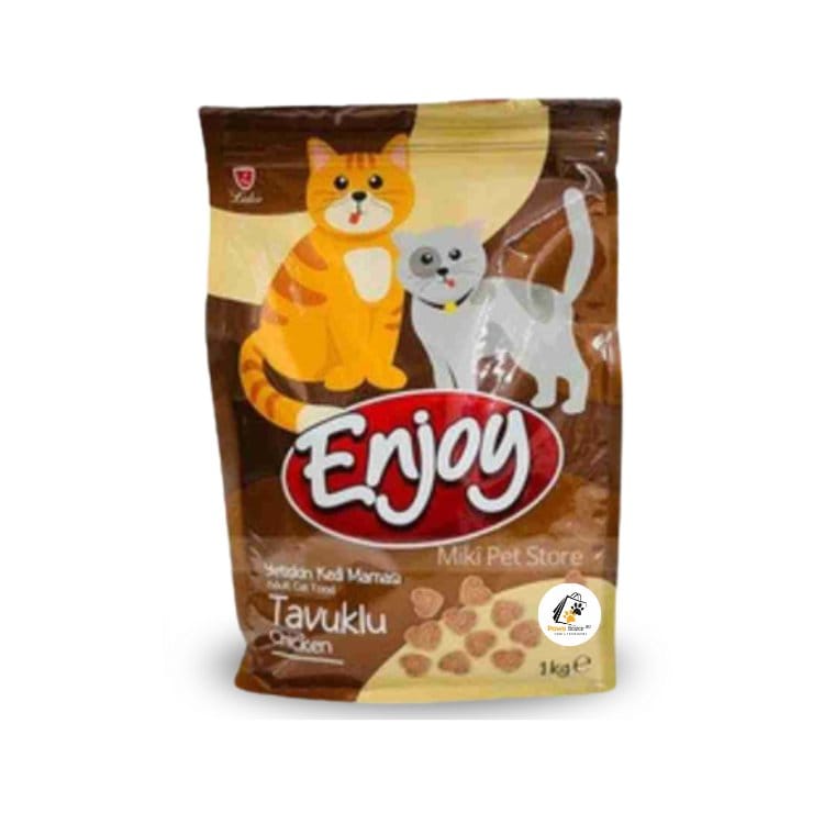 Enjoy Adult Dry Cat Food Chicken Flavour 1kg - Paws Bazar BD