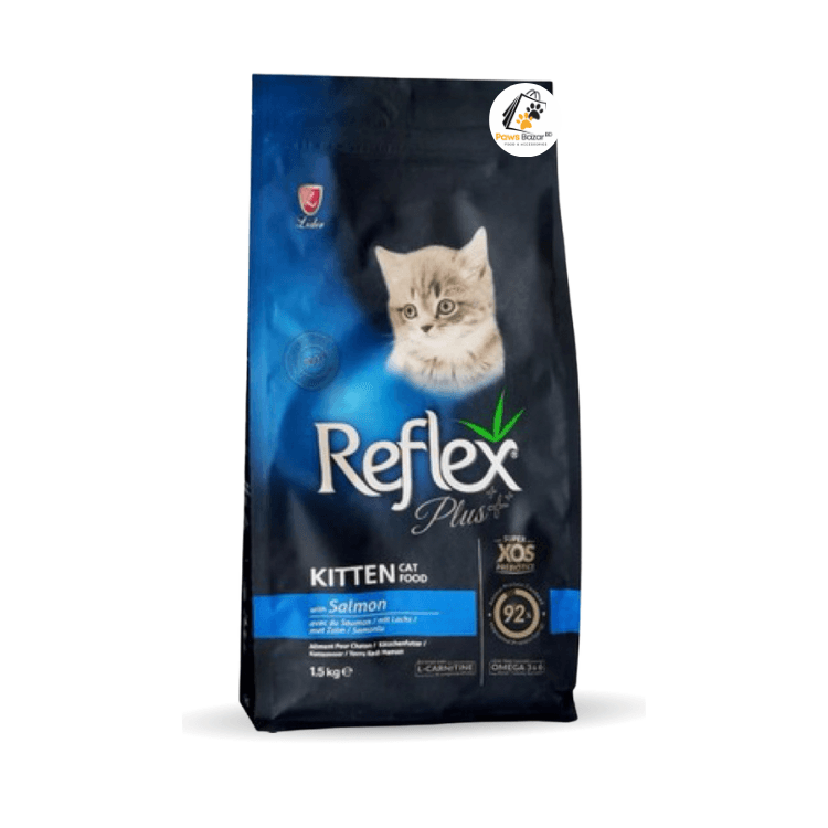 Reflex Plus Kitten Cat Food Salmon 1.5kg - Paws Bazar BD